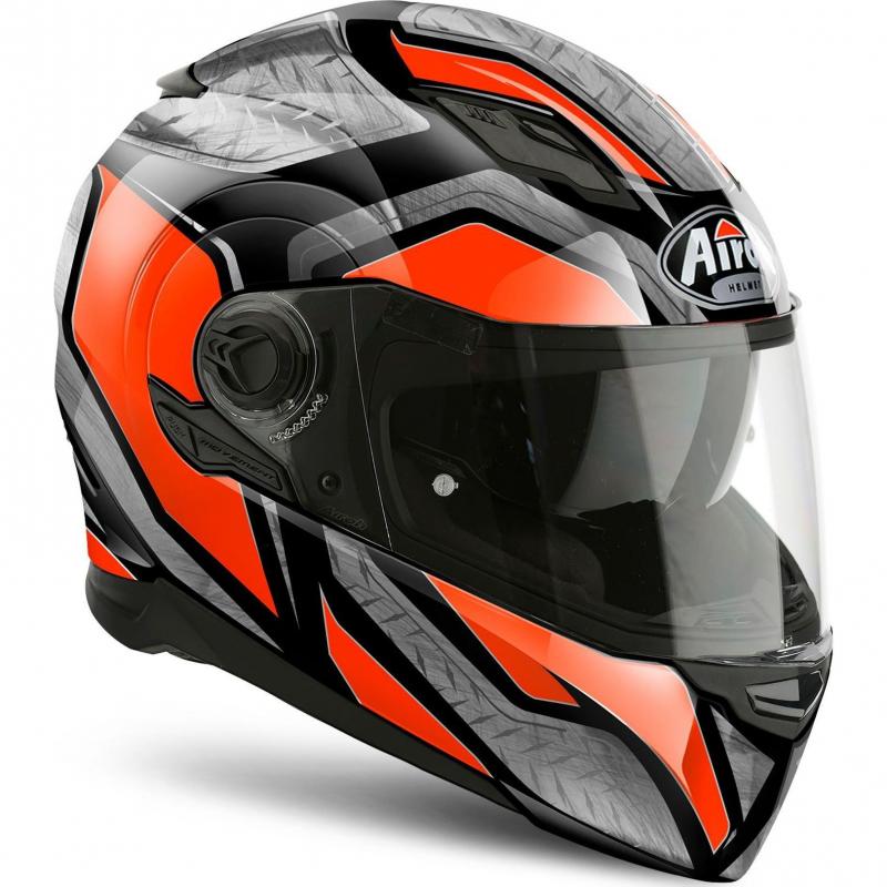 Casque intégral Airoh Movement S Steel orange - Casque intégral sur La ...