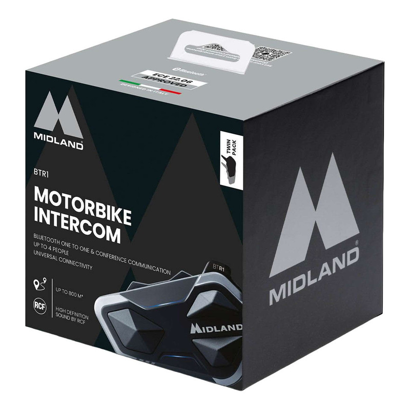 Intercom Bluetooth Midland BTR1 Duo - Accessoires casques sur La Bécanerie
