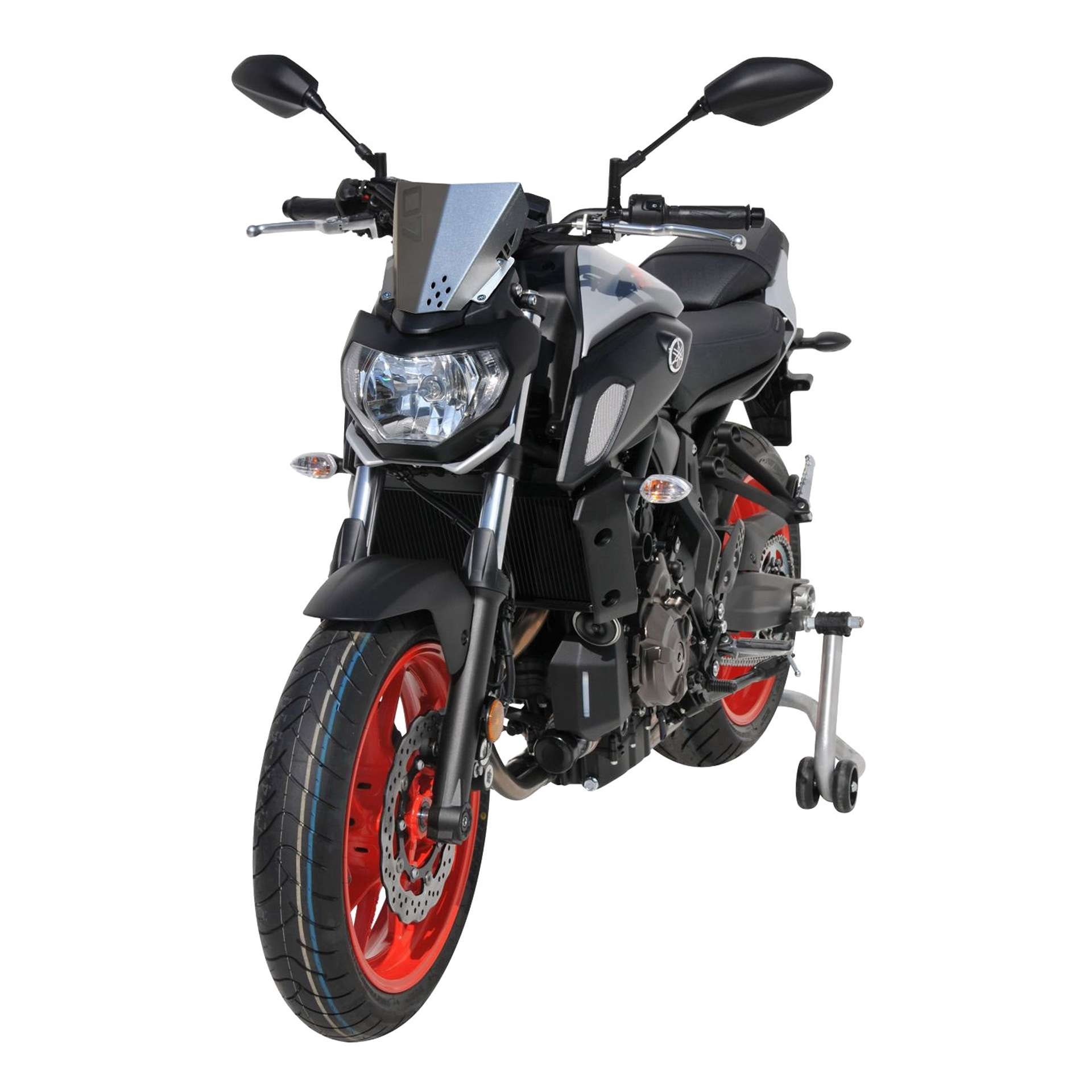 Saute-vent Ermax Sport 22 cm Yamaha MT-07 18-20 aluminium