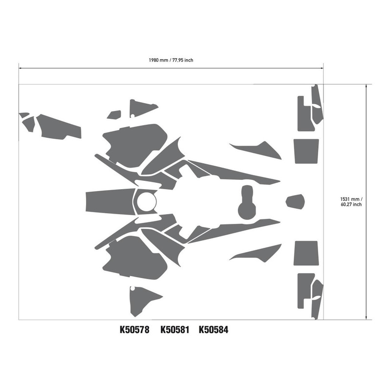 Kit déco avant Uniracing 40th Anniversary bleu BMW R 1250 GS 19-23 ...