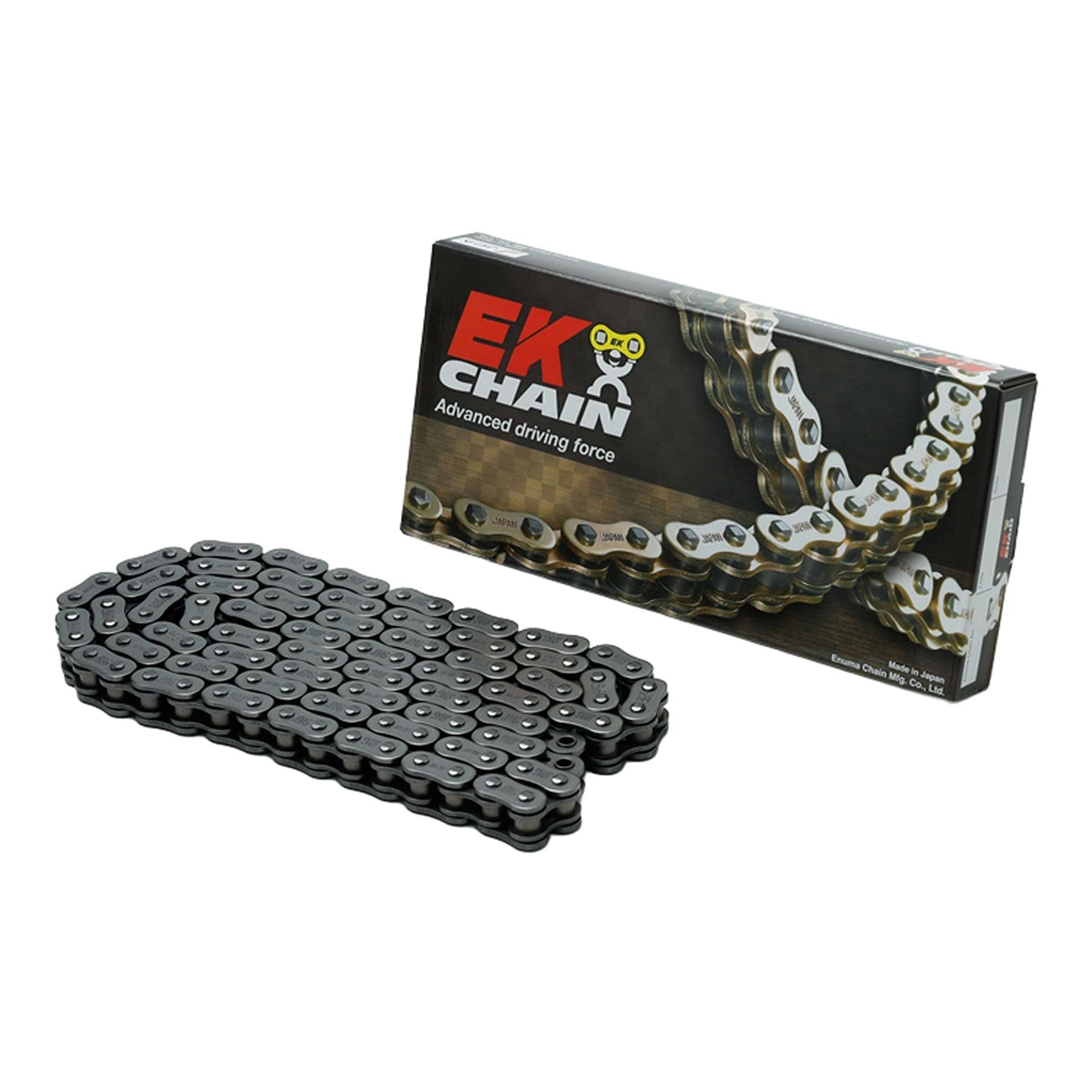 Chaîne de transmission EK Chain 530ZVX3 NX-Ring 128 maillons acier avec fermeture à riveter ...