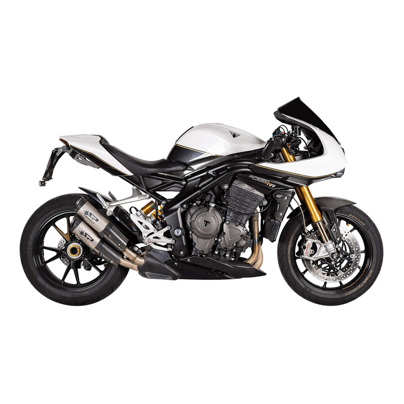 Double silencieux Spark Dyno titane/carbone Triumph Speed Triple 1200 ...