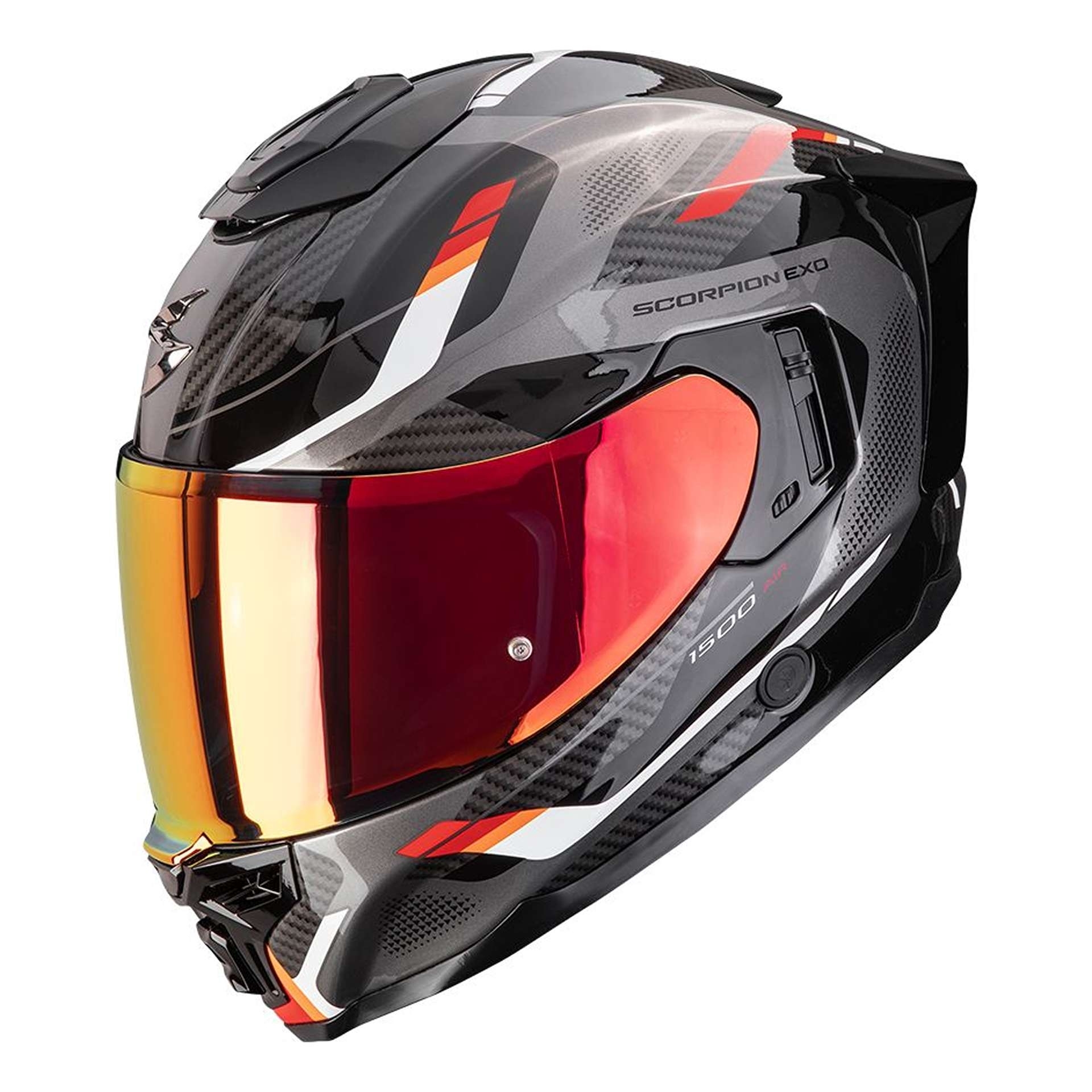 Casque intégral Scorpion Exo-1500 Air Sleek noir/rouge - Casque ...
