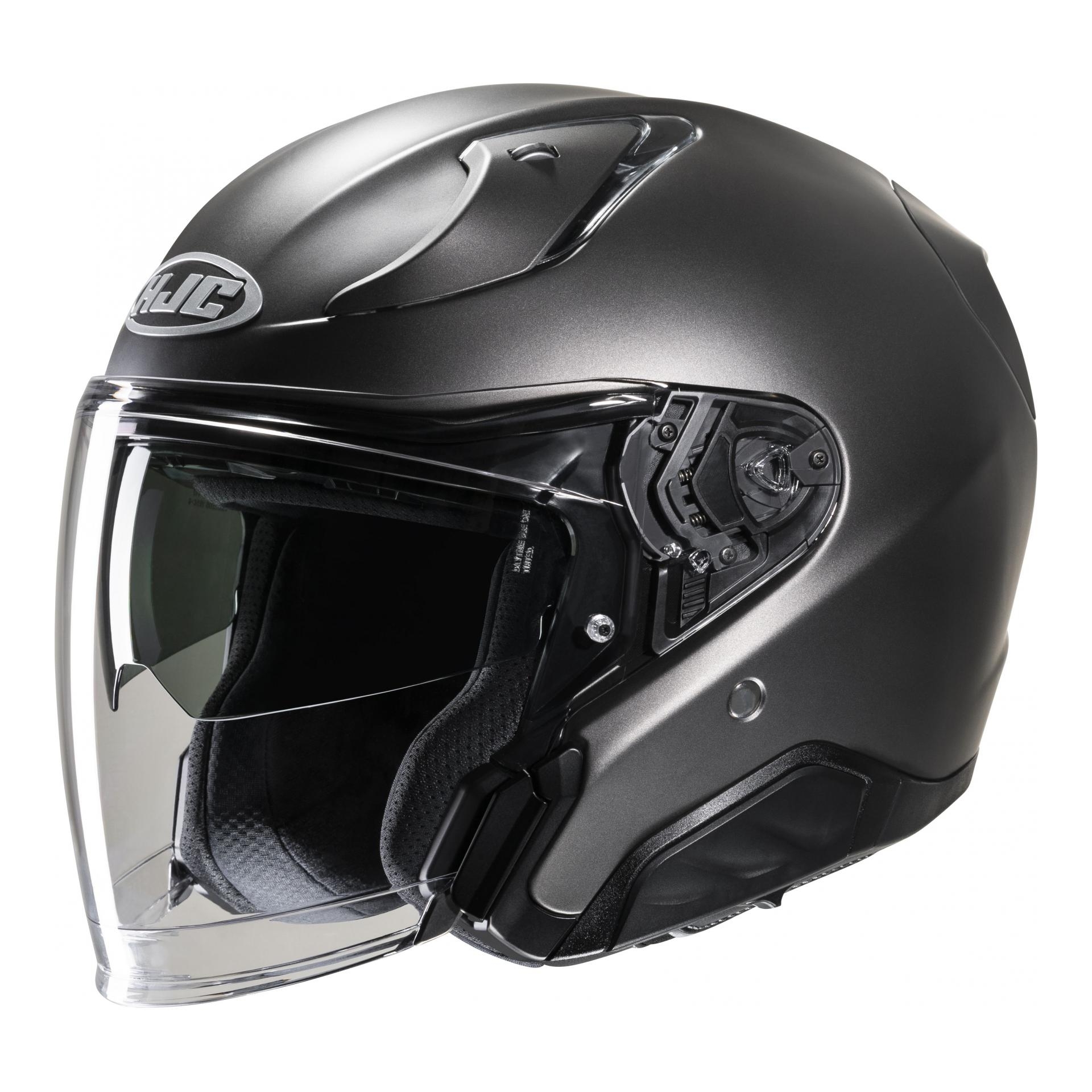 Casque jet HJC RPHA 31 titanium semi-mat - Casque jet sur La Bécanerie