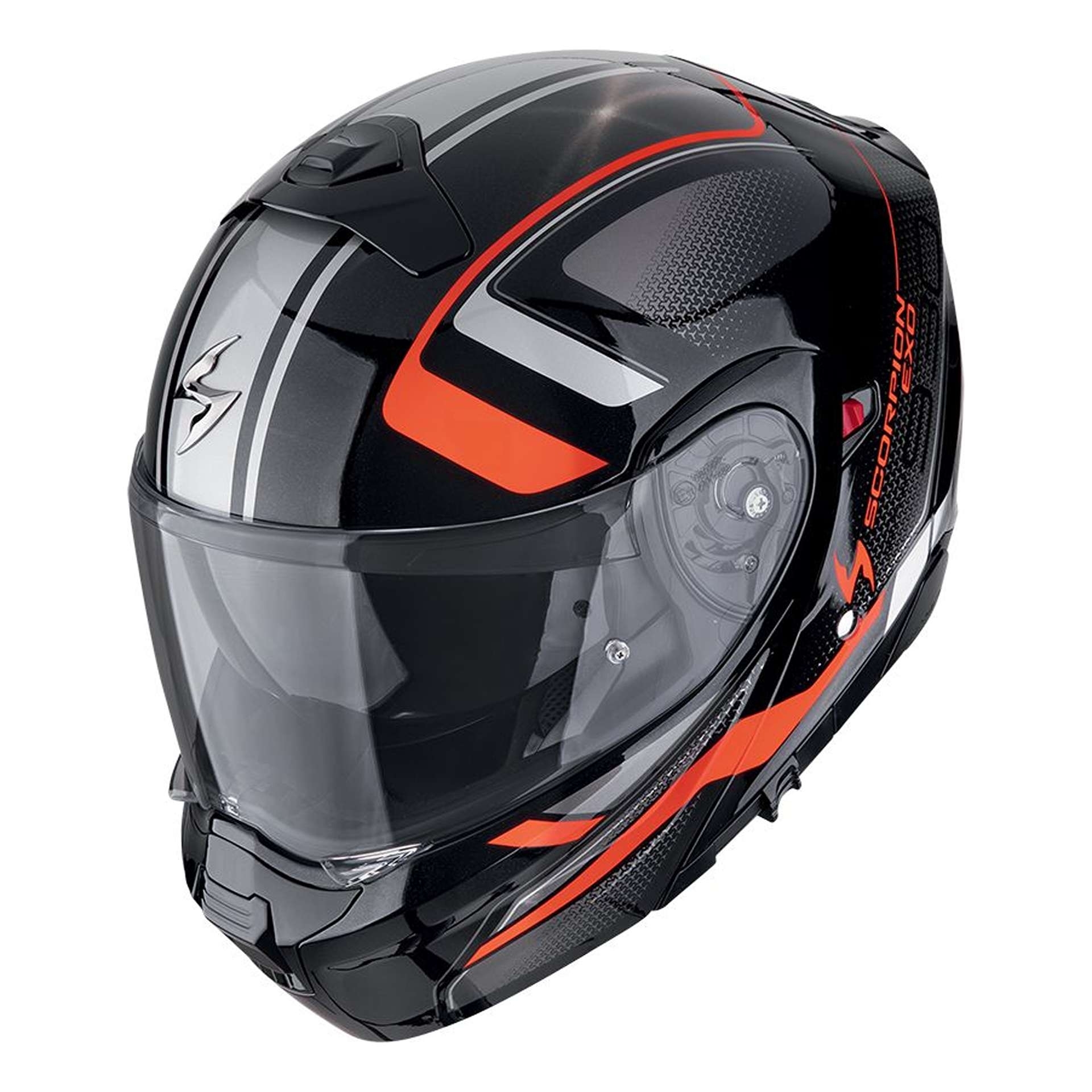 Casque modulable Scorpion Exo-930 Evo Ardens metallic black/red ...