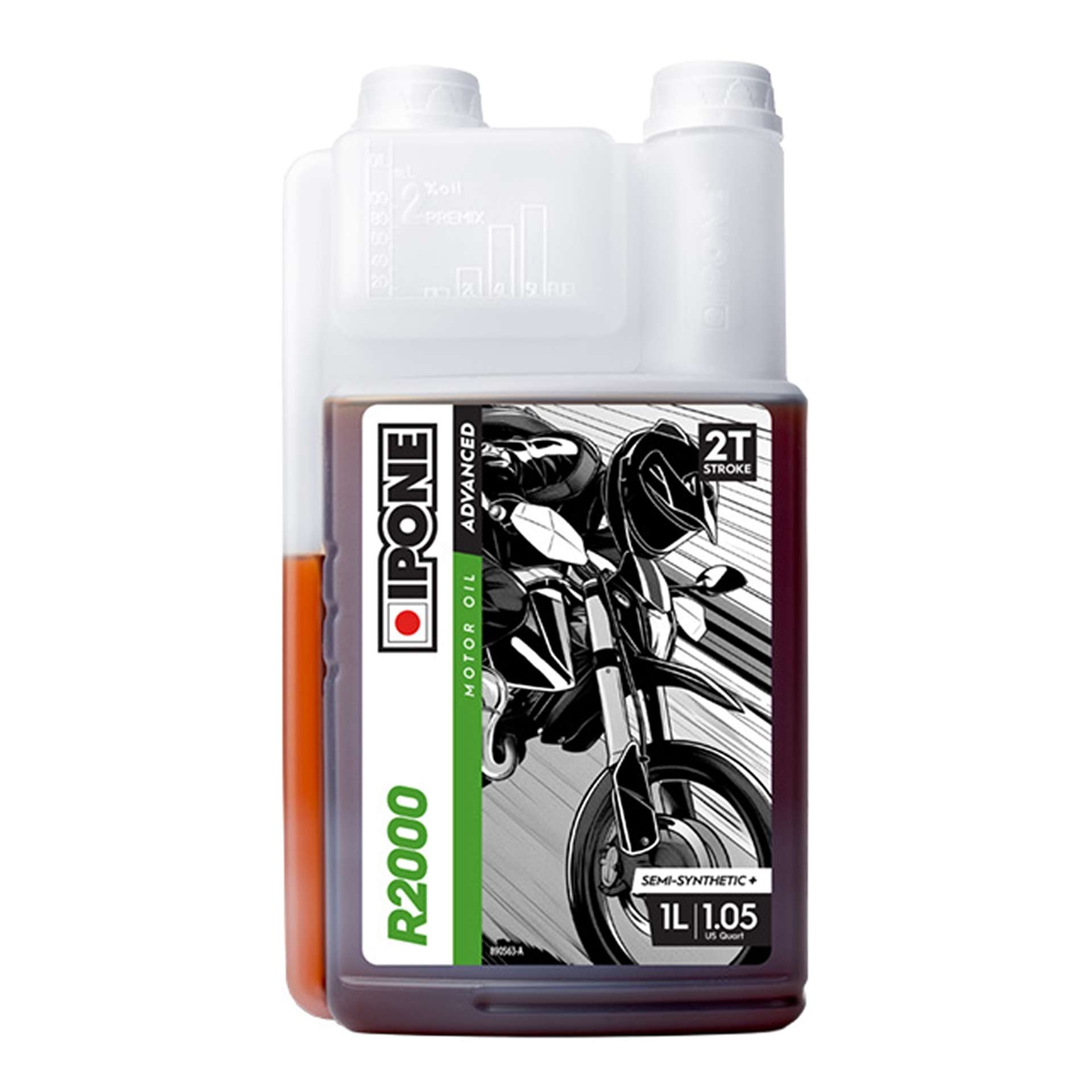 Huile moteur 2T Ipone R2000 1L - Lubrifiant sur La Bécanerie