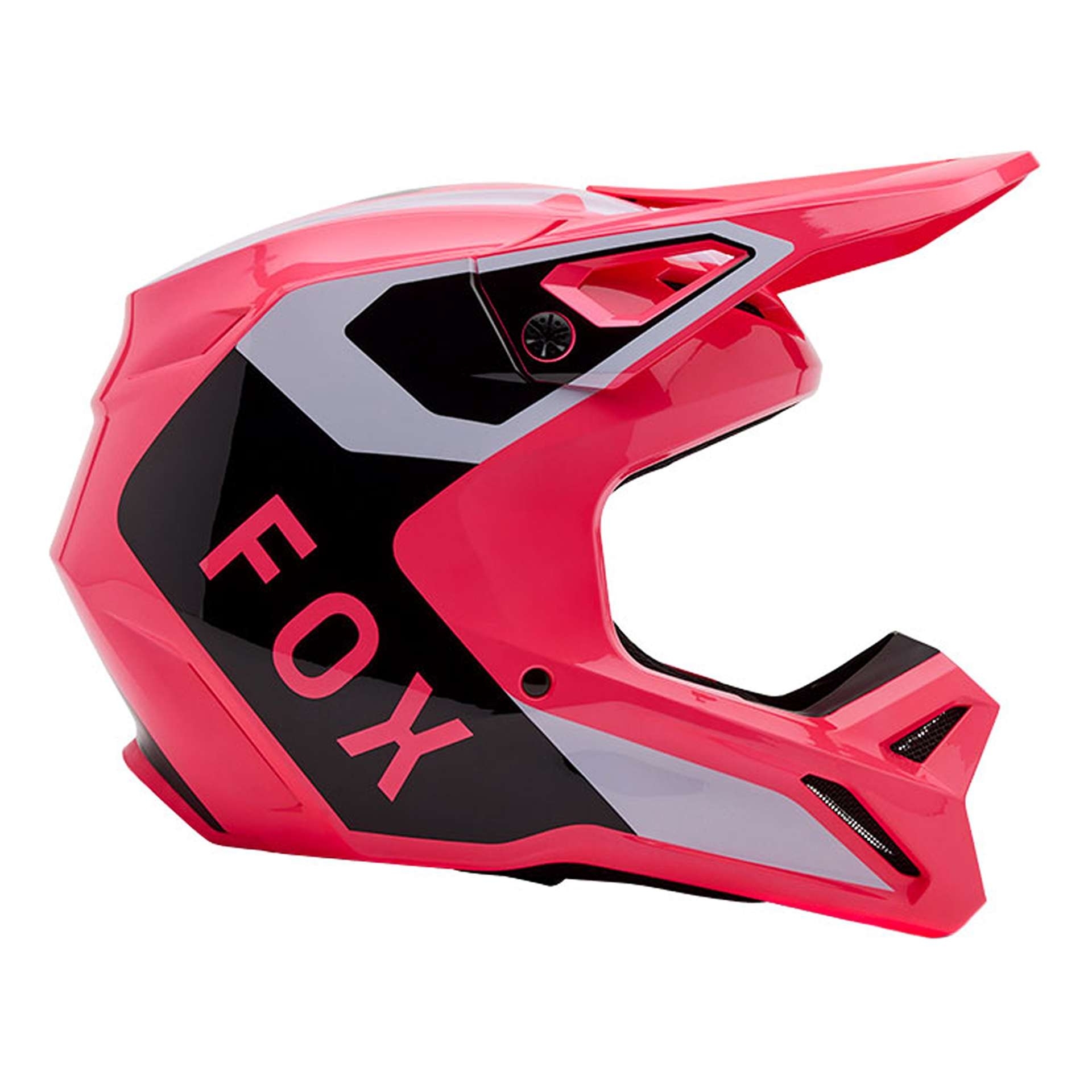 Casque cross Fox Racing V1 Lean pink - Casque moto cross sur La Bécanerie