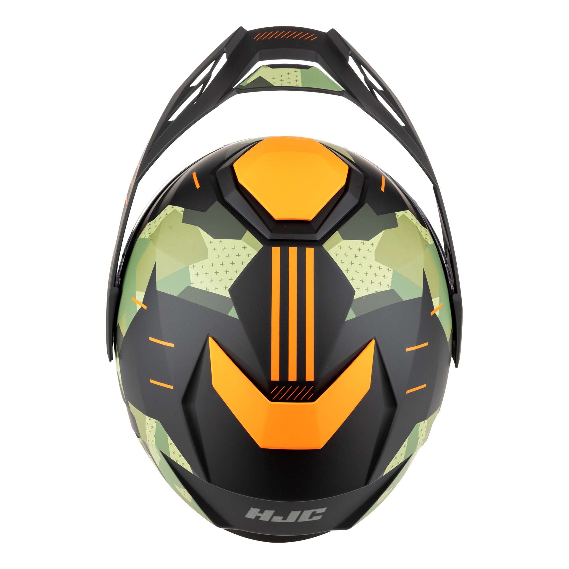 Casque modulable HJC i80 Roki MC47SF noir/vert/orange mat - Casque ...