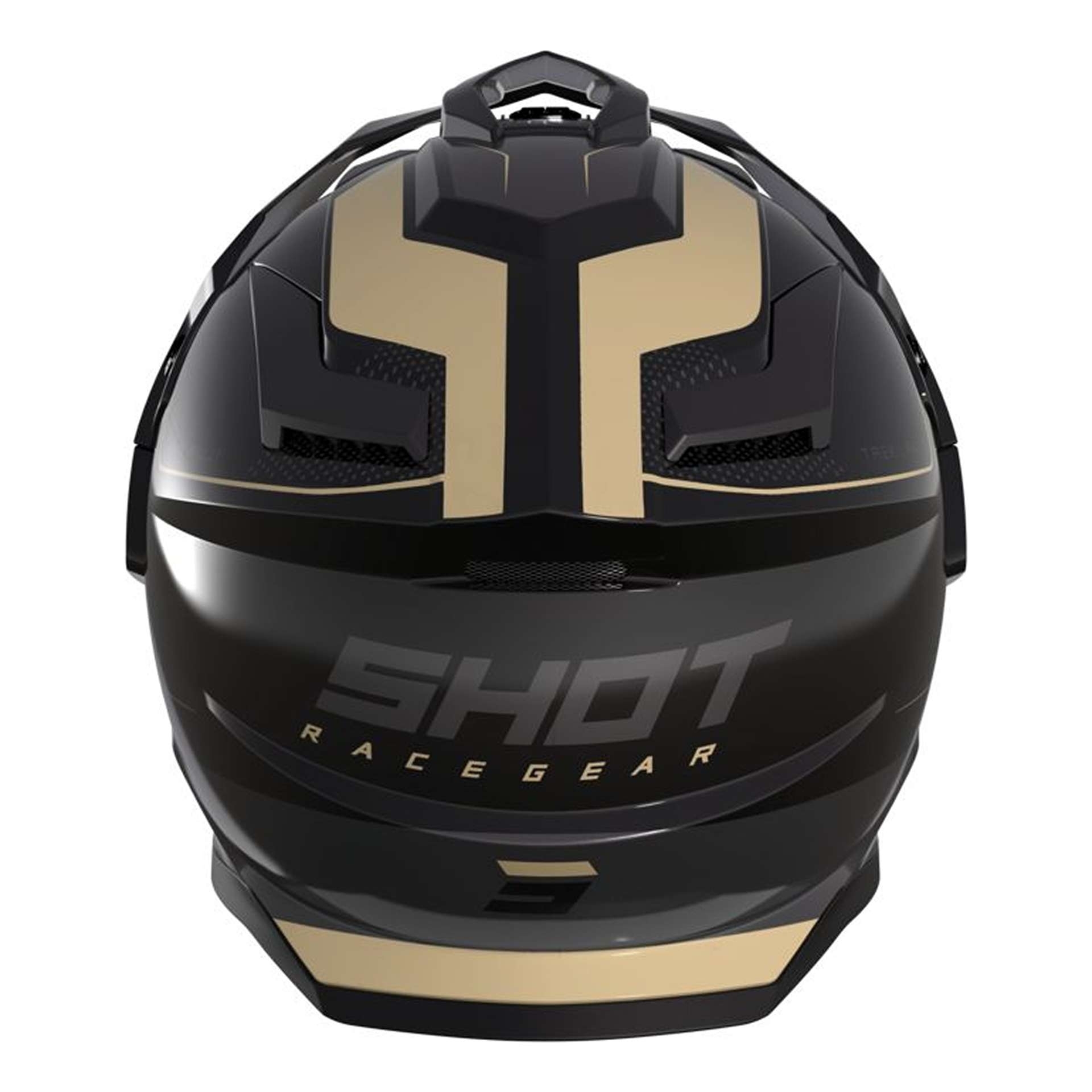 Casque Trail Adventure Shot Trek Max Vision Rally black/sand glossy ...