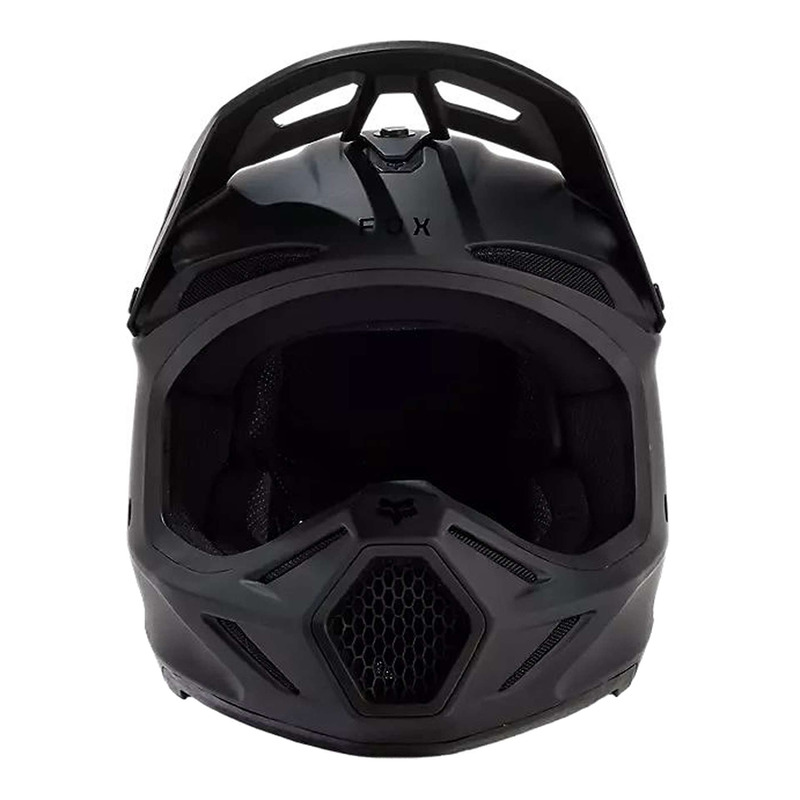 Casque cross Fox Racing V3 Solid matte black - Casque moto cross sur La ...