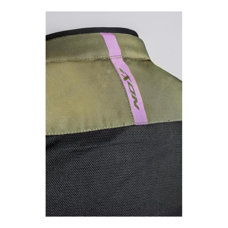 Blouson textile femme Ixon Orion Lady noir/kaki/rose - Équipement route ...