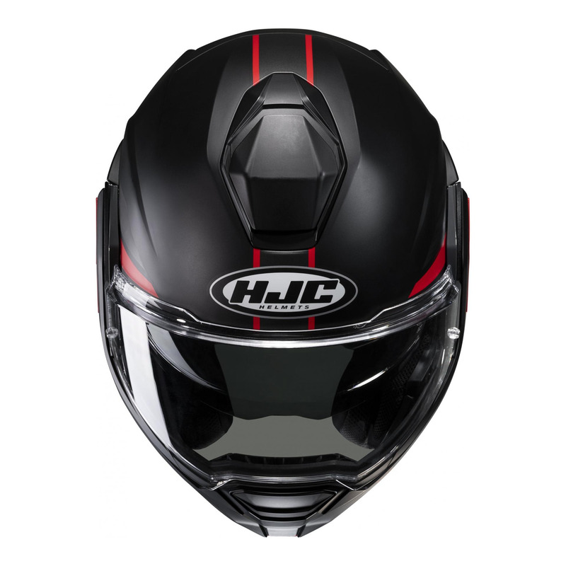 Casque modulable HJC i100 Beis noir/rouge mat - Casque modulable sur La ...