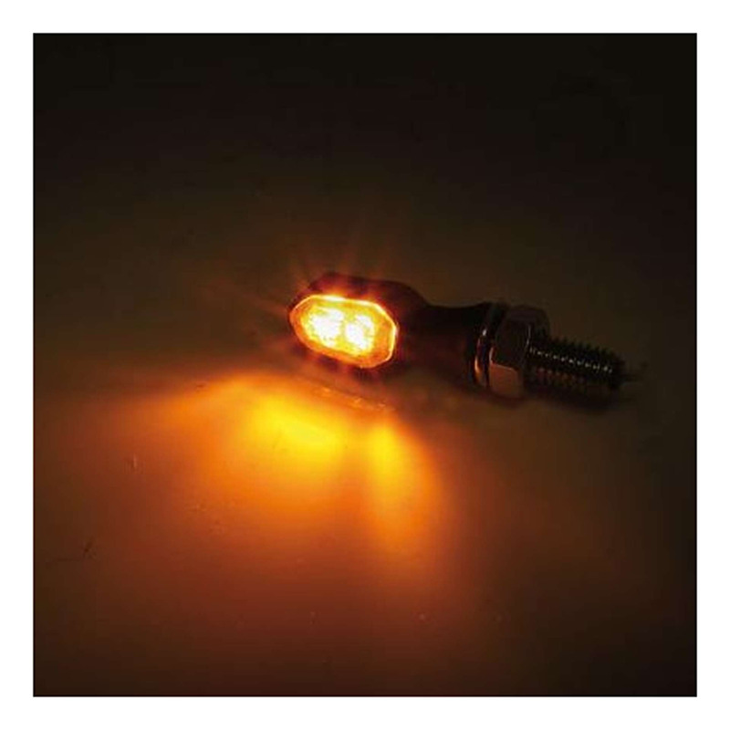 Clignotants noirs LED Shin Yo Crumb - Pièces Electrique sur La Bécanerie