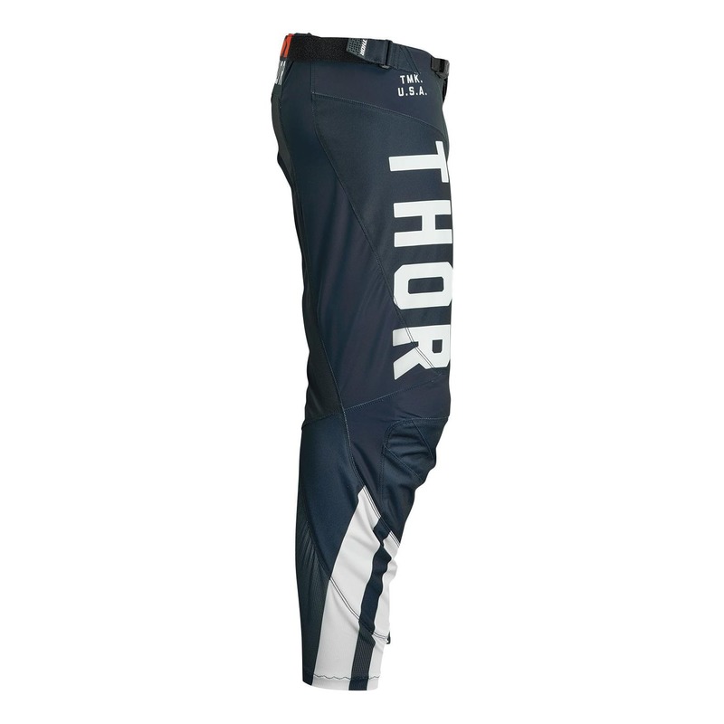 Pantalon cross Thor Pulse Combat bleu/blanc - Équipement Cross sur La ...