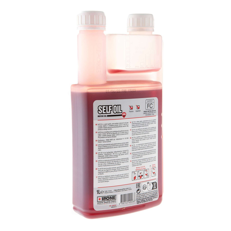 Huile moteur 2T Ipone Self Oil Fraise 1l - Lubrifiant sur La Bécanerie