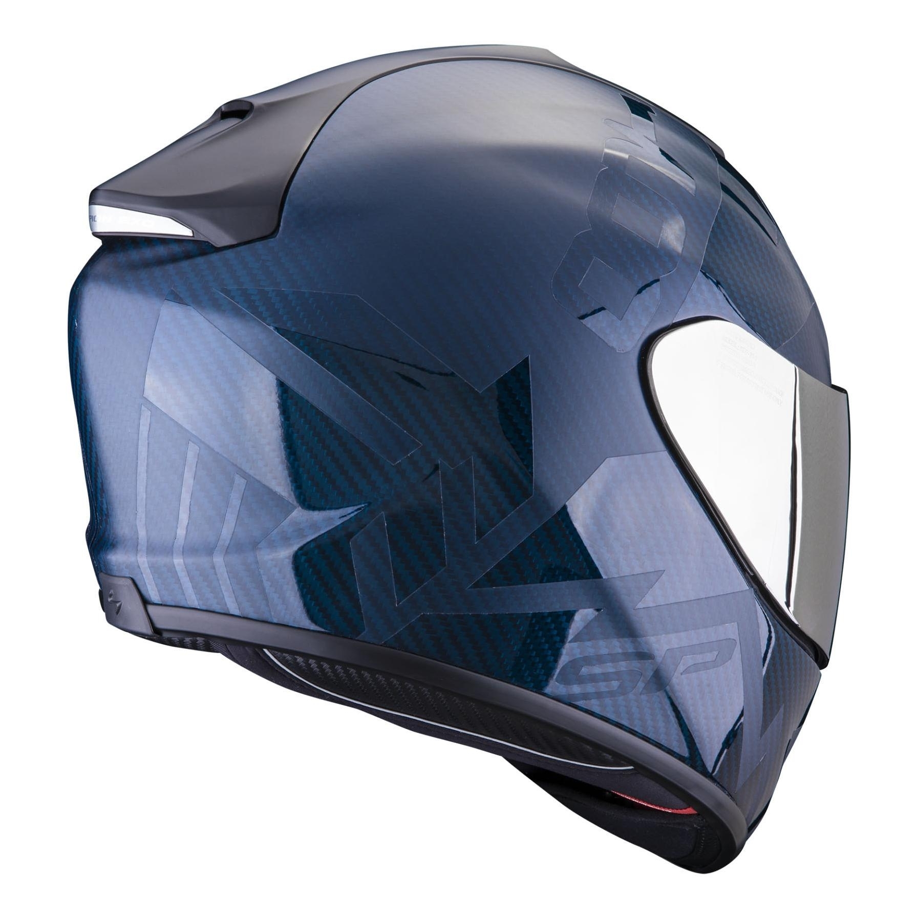 Casque intégral Scorpion Exo-1400 Evo Carbon Air Cerebro bleu - Casque ...