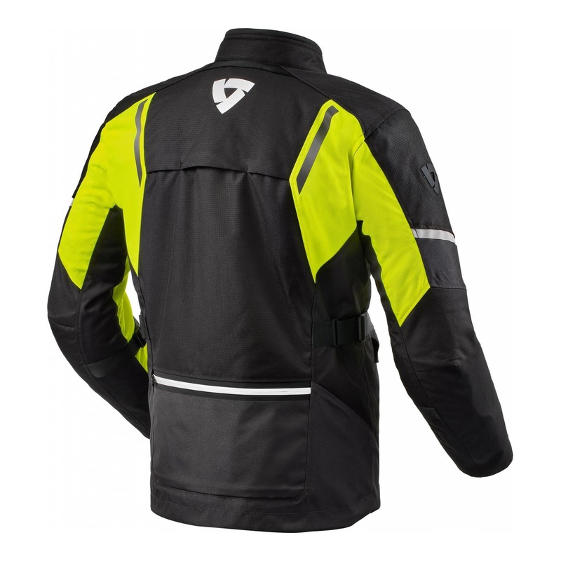Veste textile Rev’it Move H2O noir/jaune fluo - Équipement route sur La ...