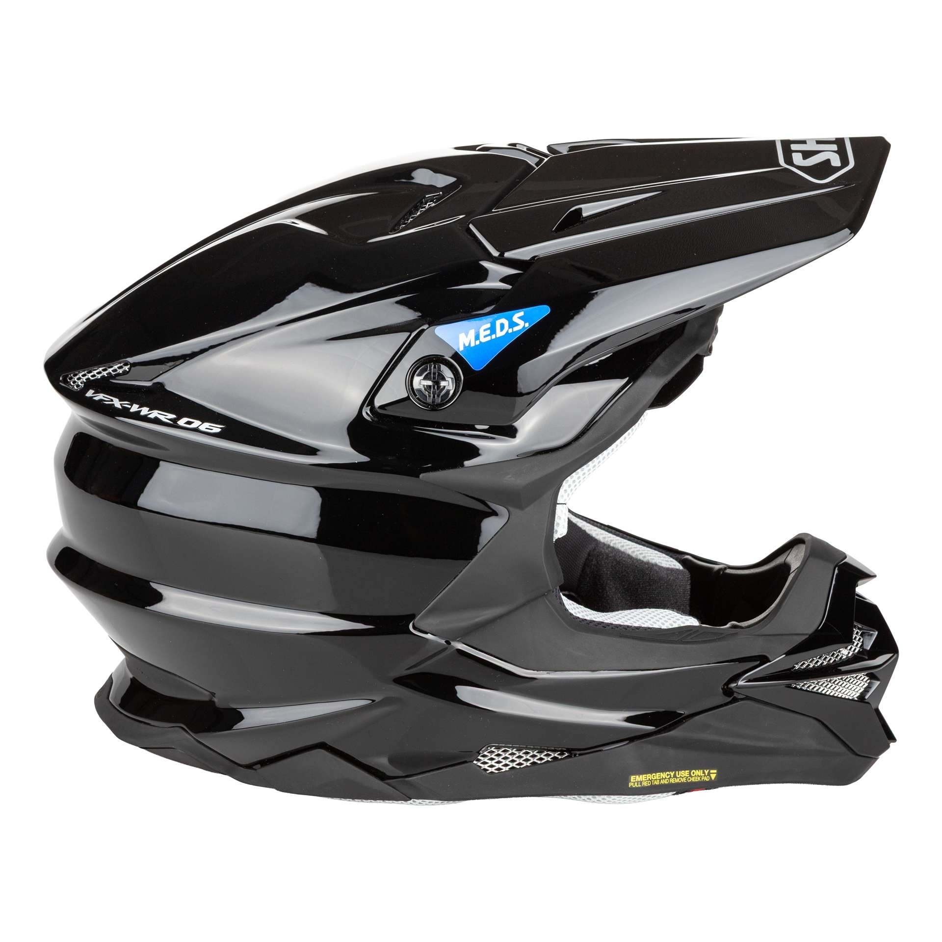 Casque cross Shoei VFX-WR 06 black - Casque moto cross sur La Bécanerie