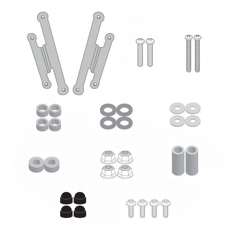 Kit de fixation pour bulle Kappa 1221AK Kawasaki Z 650 S 2026 - Pièces ...