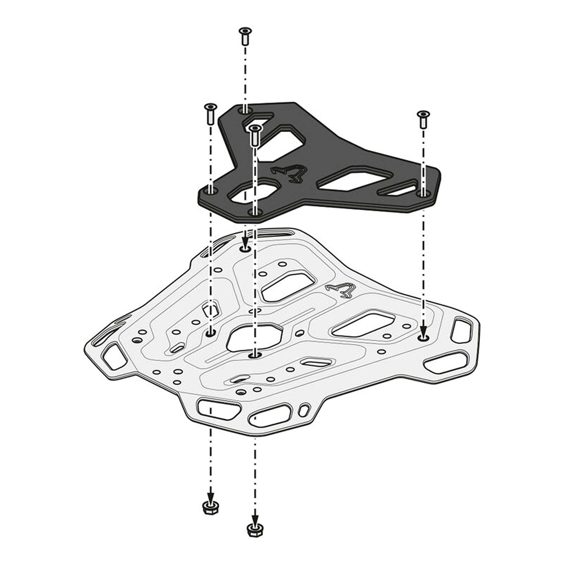 Porte-bagages SW-Motech ADVENTURE-RACK noir BMW R 1300 GS 23-24 ...