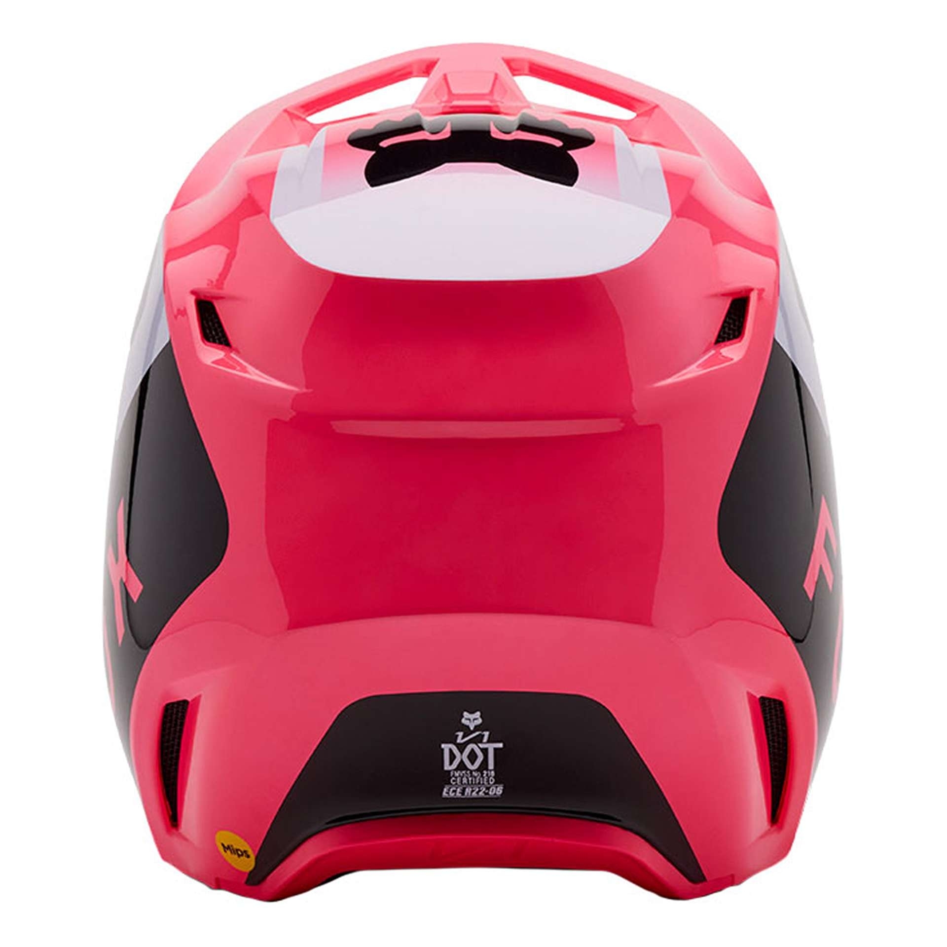 Casque cross Fox Racing V1 Lean pink - Casque moto cross sur La Bécanerie