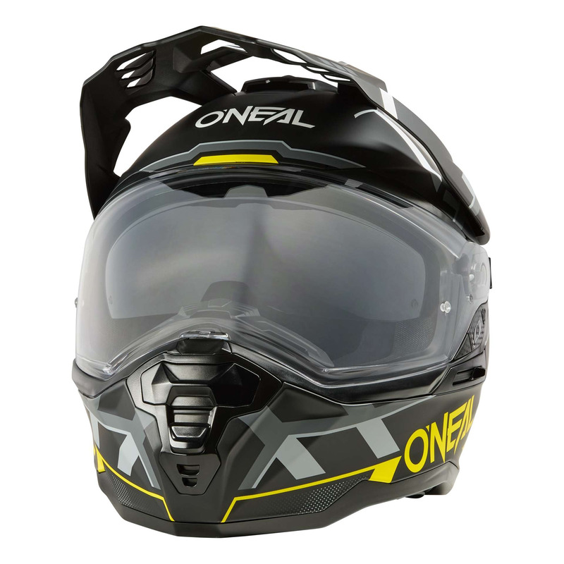Casque trail/adventure O’Neal D-SRS Square black/neon yellow/gray ...