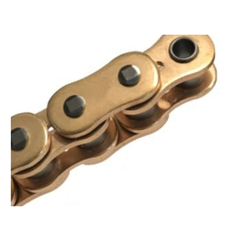 Chaîne de transmission EK Chain 525ZVX3 NX-Ring 96 maillons acier avec fermeture à riveter ...