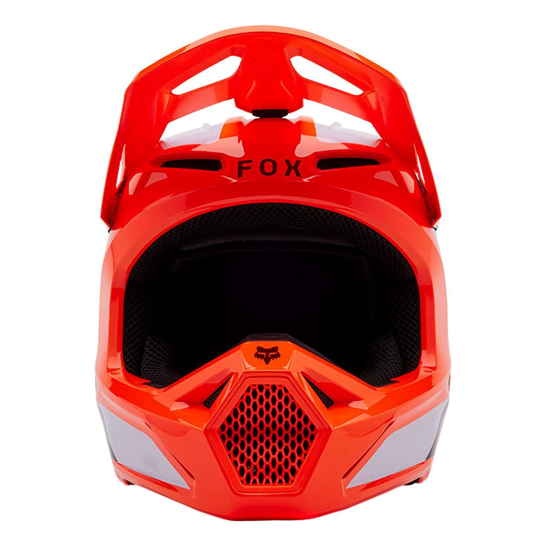 Casque cross enfant Fox Racing Youth V1 Lean orange fluo - Casque moto ...