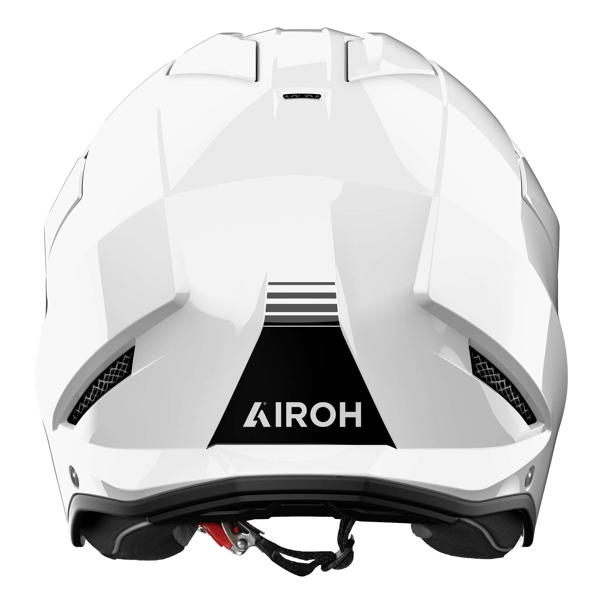 Casque jet Airoh Kombakt Color white gloss - Casque jet sur La Bécanerie