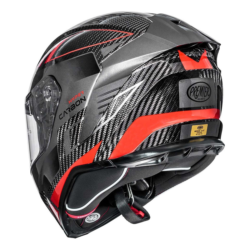 Casque intégral Premier Hyper Carbon TK2 carbone/rouge - Casque ...