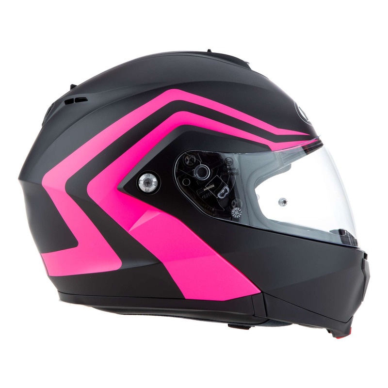 Casque modulable HJC C91N Nepos noir/rose - Casque modulable sur La ...